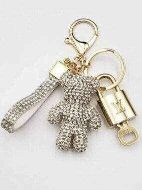 Louis Vuitton | Accessories | Authentic Louis Vuitton Gold Padlock Key ...